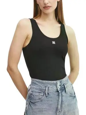ARMANI EXCHANGE Armani Exchange Black Logo Patch Tank Top