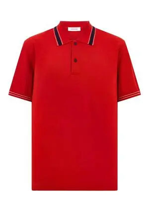 FERRAGAMO Short-sleeve Polo Shirt - Red