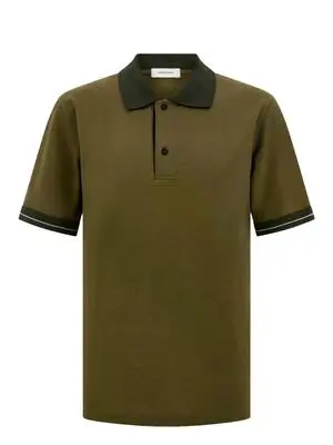 FERRAGAMO Short Sleeve Polo Shirt - Green