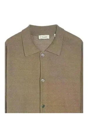 FRAME Short-sleeve Button-down Linen Shirt - Brown
