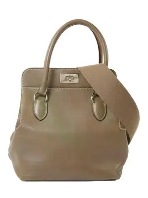 Hermès 2012 Toolbox 20 Leather Tote Bag - Brown