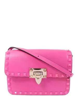 Valentino Garavani Valentino Garavani Rockstud Leather Crossbody Bag Pink
