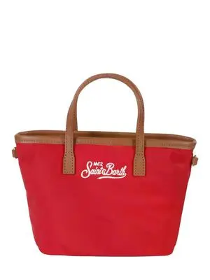 MC2 SAINT BARTH Logo Embroidered Tote Bag - Red