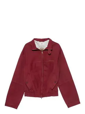 Martine Rose Logo-embroidered Harrington Jacket - Red