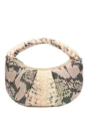 Roberto Cavalli Venezia Python-embossed Tote Bag - Neutrals