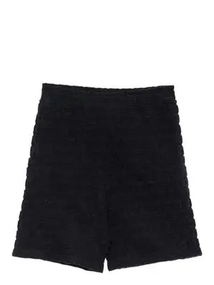 Sandro Geometric-jacquard Towelling Shorts - Blue