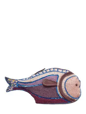 Staud Pesce Beaded Clutch - Multi