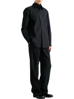 Balmain Paris Shirt In Cotton Poplin - Black