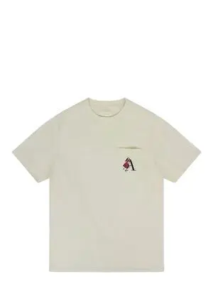 Aimé Leon Dore Seasonal Citrus Embroidered-pocket T-shirt - Neutrals
