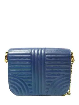 Prada Quilted Chain Shoulder Bag - Blue