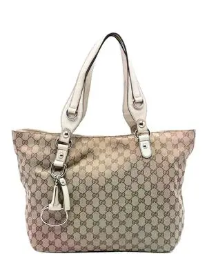 Gucci Gg Canvas Icon Bit Tote Bag - Neutrals