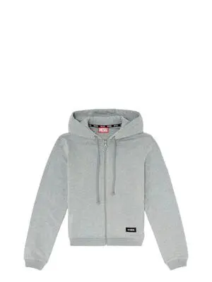 DIESEL® Zip-up Drawstring Hoodie - Grey