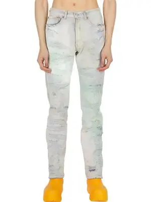 NOTSONORMAL Distressed Five-pocket Jeans - Grey