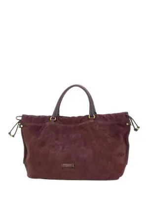 GIANNI CHIARINI Morgana Suede Tote Bag Red