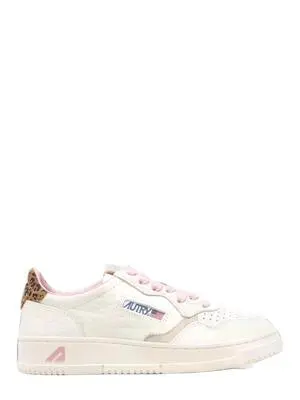 AUTRY Medalist Low Leopard-Print Panelled Sneakers