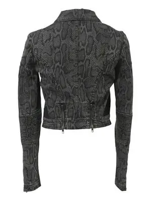 STELLA MCCARTNEY Stella McCartney Snake-Print Denim Jacket