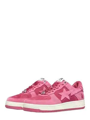 A BATHING APE Bapesta Suede Sneakers - Pink