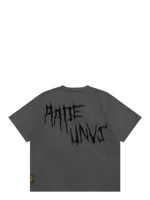AAPE BY *A BATHING APE Embroidered Logo-patch T-shirt - Grey
