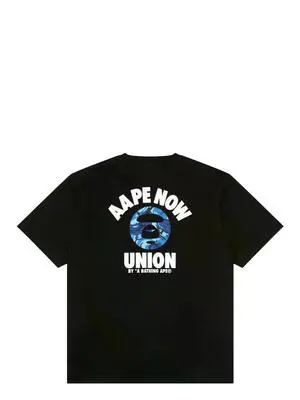 AAPE BY *A BATHING APE Logo-print Cotton T-shirt - Black
