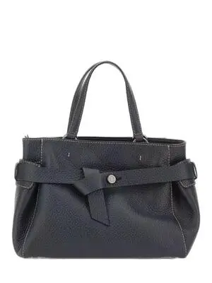 GIANNI CHIARINI Medium Miranda Hammered Leather Tote Bag - Blue