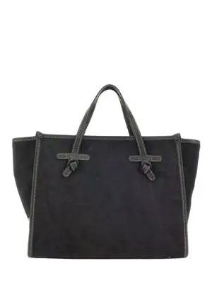MARCELLA CLUB Medium Suede Tote Bag - Black