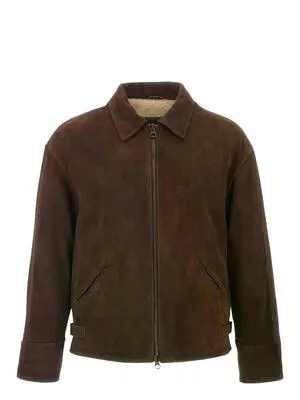 VOLFAGLI FIRENZE Ducale Degradé Suede Jacket - Brown