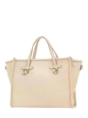 MARCELLA CLUB Miss Marcella32 Grained Leather Tote Bag - Neutrals