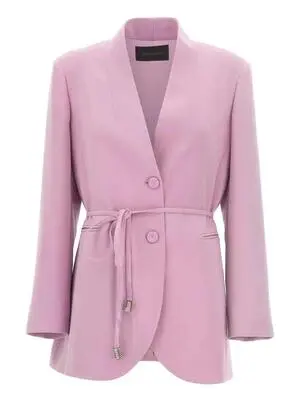 ELENA MIRÒ Collarless Blazer - Pink