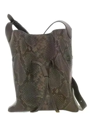 GIANNI CHIARINI Sienna Python-print Leather Shoulder Bag - Brown