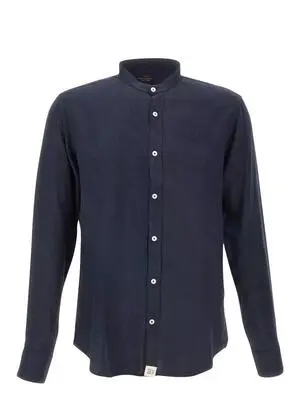 Peuterey Gordon Li Mandarin-collar Shirt - Blue