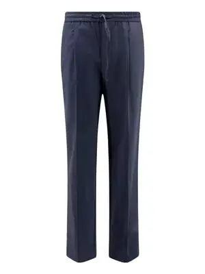 AMARANTO Drawstring-waist Trousers - Blue