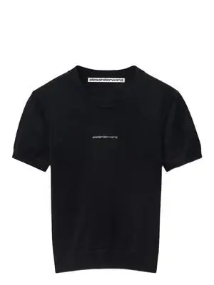 ALEXANDER WANG Alexander Wang Shimmering Logo T-Shirt