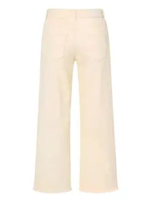 Paige Anessa Frayed-hem Jeans - Neutrals