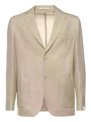 Eleventy Single-breasted Jacket - Neutrals