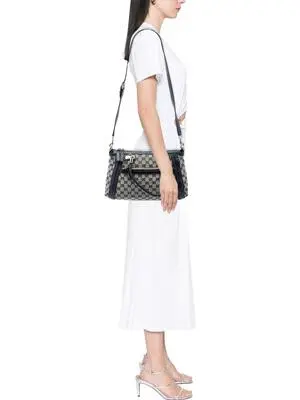 Gucci Gg Canvas Bella Satchel - Blue