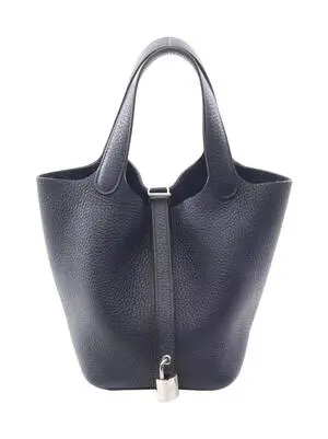 Hermès Clemence Picotin Lock 18 Handbag - Blue