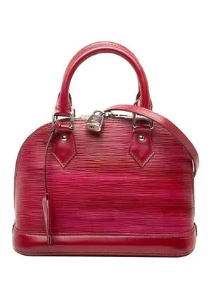LOUIS VUITTON Epi Alma Bb Satchel - Red