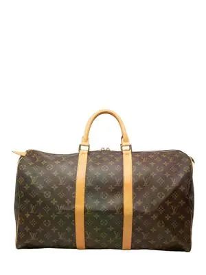 LOUIS VUITTON 2003 Monogram Keepall 50 Travel Bag - Brown