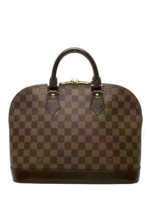 LOUIS VUITTON 2005 Damier Ebene Alma Pm Handbag - Brown