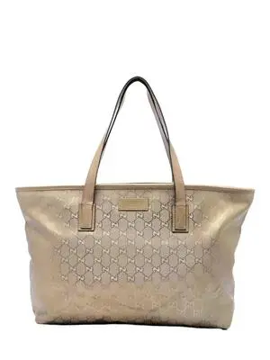 Gucci Gucci GG Imprime Tote Bag Gold