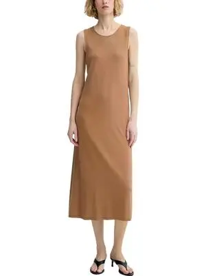 Marc O'polo Sleeveless Twist Detail Dress - Brown