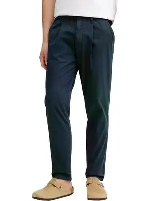 Marc O'polo Pleated Elasticated-waistband Trousers - Blue