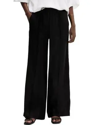 ISABELLE BLANCHE Drawstring Trousers - Black