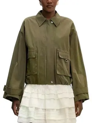 ISABELLE BLANCHE Zip-up Jacket With Flap Pockets - Green