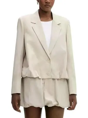 ISABELLE BLANCHE Bubble-hem Blazer - Neutrals