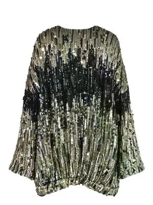Alberta Ferretti Embellished Coat - Gold
