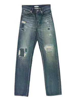 JW Anderson Distressed-effect Patchwork Jeans - Blue
