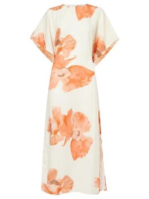 NEVER FULLY DRESSED Floral Print Woven Maxi Dress - White