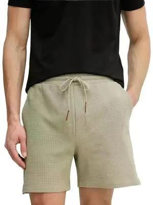 TRUSSARDI Waffle Knit Drawstring Shorts - Green