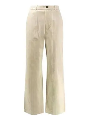 DUNST Corduroy Wide-leg Trousers - Neutrals